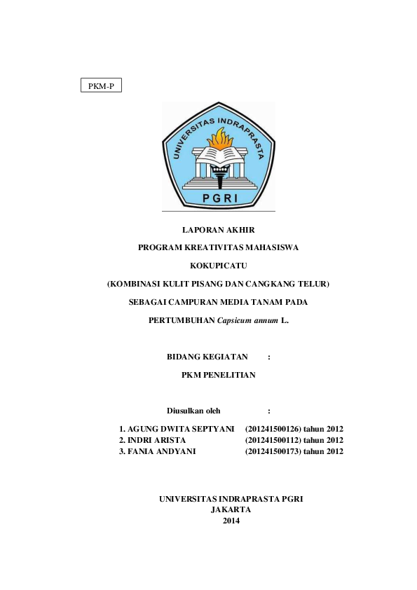(PDF) LAPORAN AKHIR PKM-P 2015