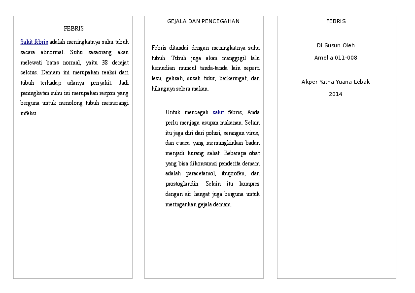 (DOC) Leaflet Febris