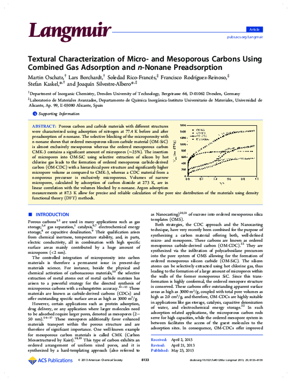 (PDF) Textural Characterization of Micro- and Mesoporous Carbons Using ... (PDF) Textural Characterization of Micro- and Mesoporous Carbons Using ...