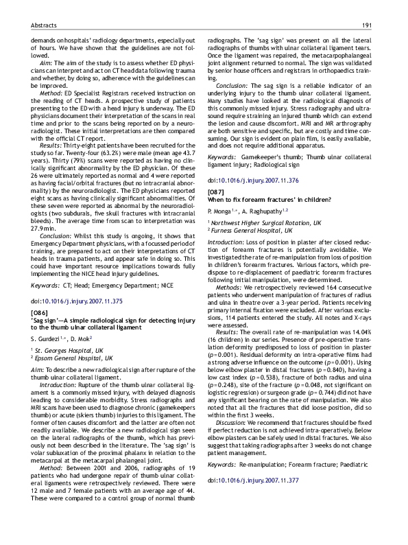 (PDF) ‘Sag sign’—A simple radiological sign for detecting injury to the ...