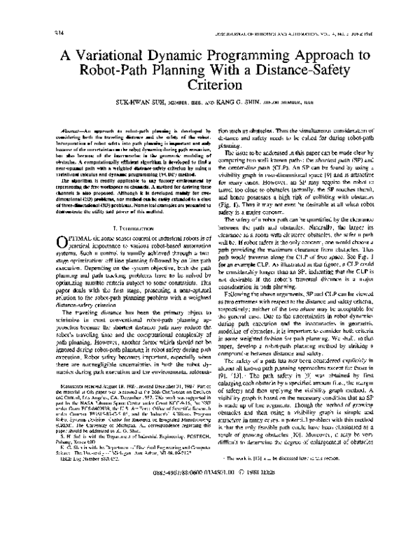 A Variational Dynamic Programming Approach To Robot Path Planning With