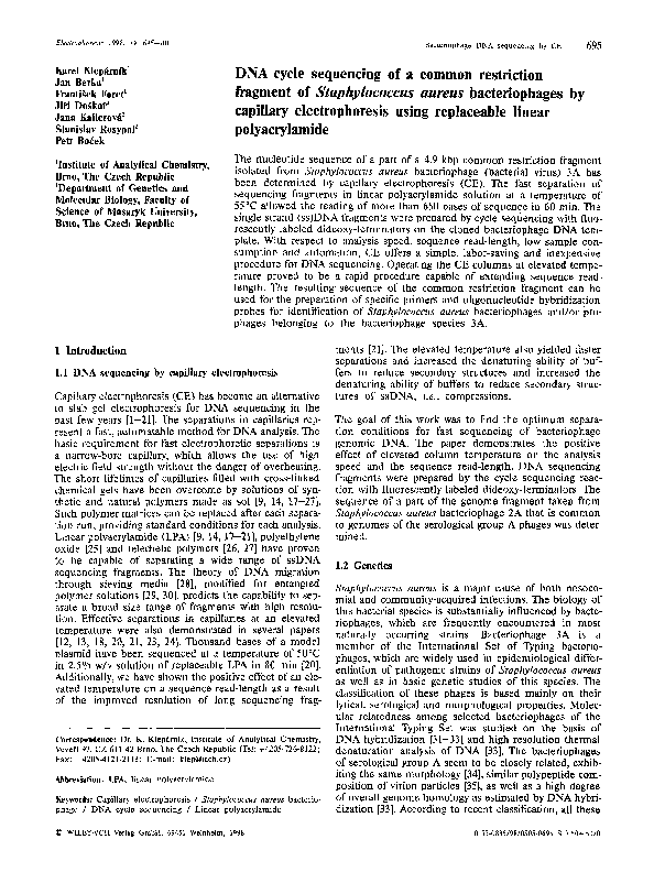 (PDF) DNA cycle sequencing of a common restriction fragment ...
