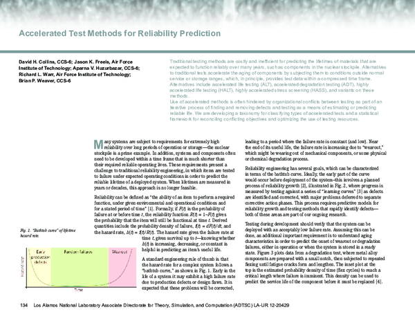 (PDF) Accelerated Test Methods for Reliability Prediction