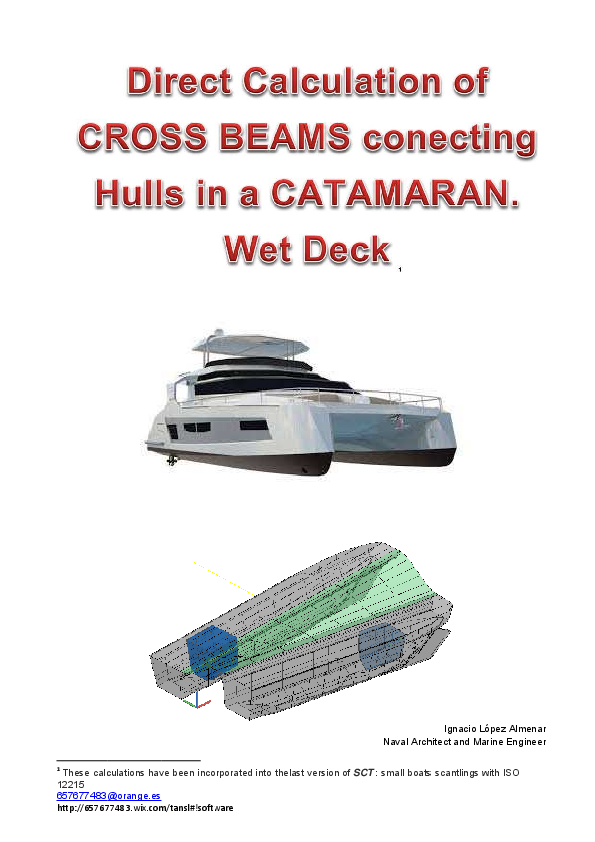 (PDF) Scantling calculations in catamarans