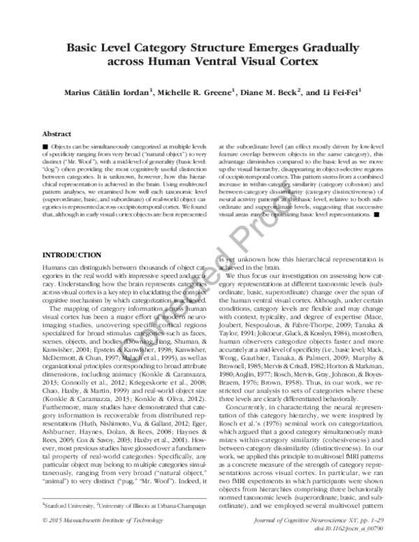 (PDF) Basic Level Category Structure Emerges Gradually across Human ...