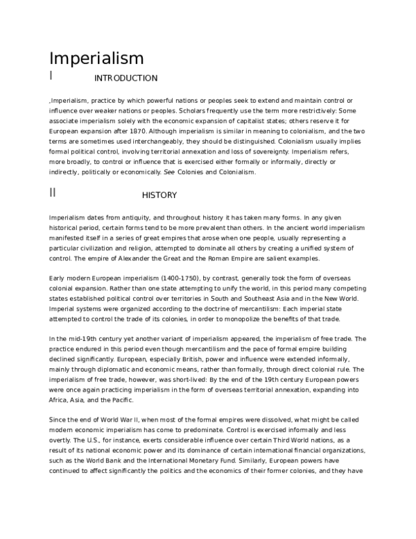 (DOC) imperialism