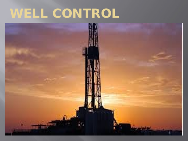 (PPT) Well control