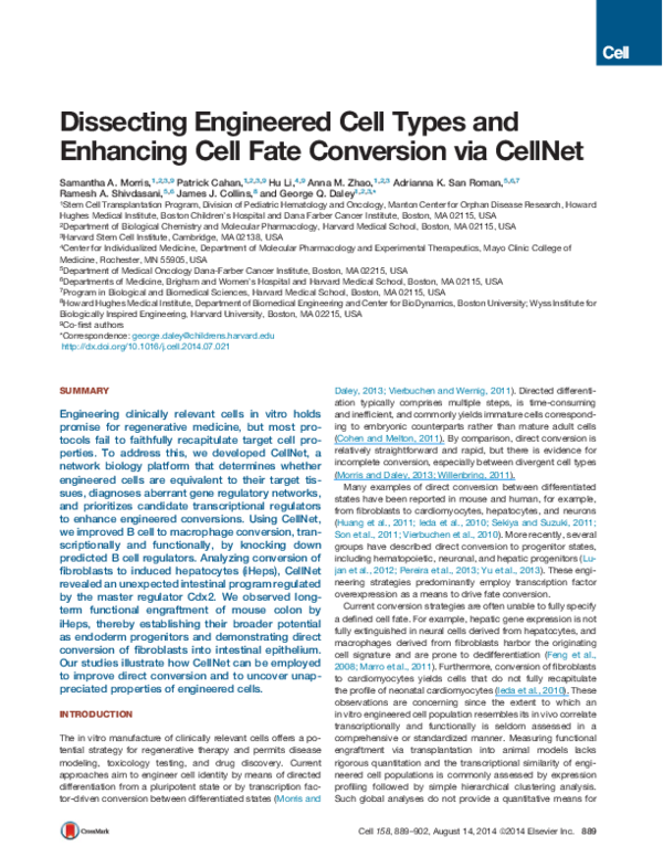 (PDF) Dissecting Engineered Cell Types and Enhancing Cell Fate ...