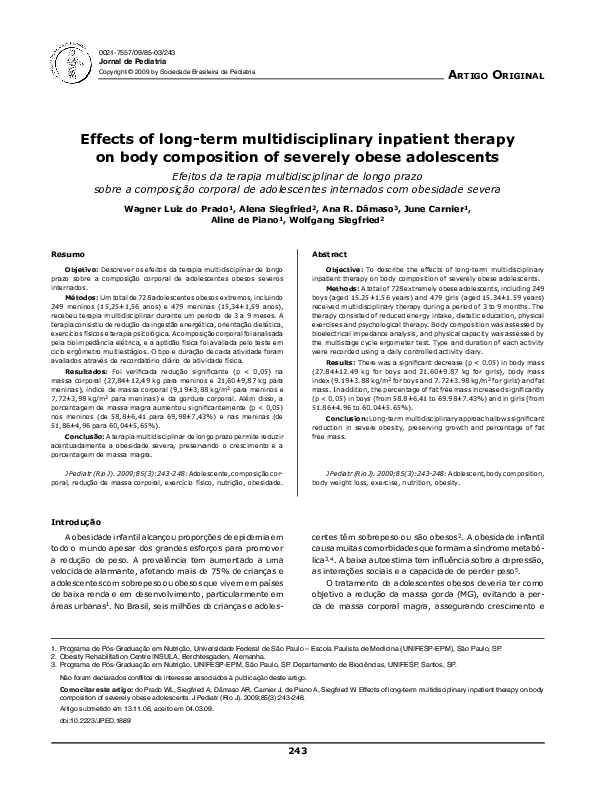 (PDF) Effects of long-term multidisciplinary inpatient therapy on body ...