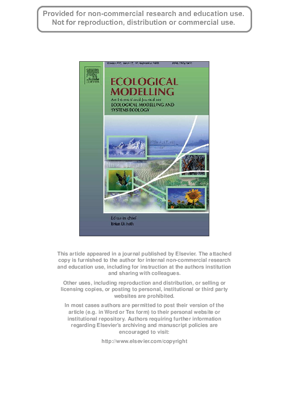 (PDF) How might we model an ecosystem?