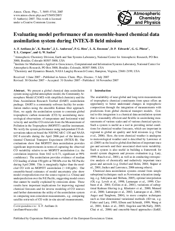 Pdf Evaluating Model Performance Of An Ensemble Based Chemical Data