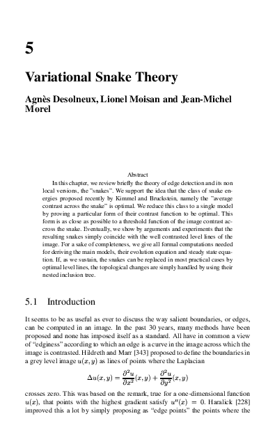 (PDF) Variational Snake Theory