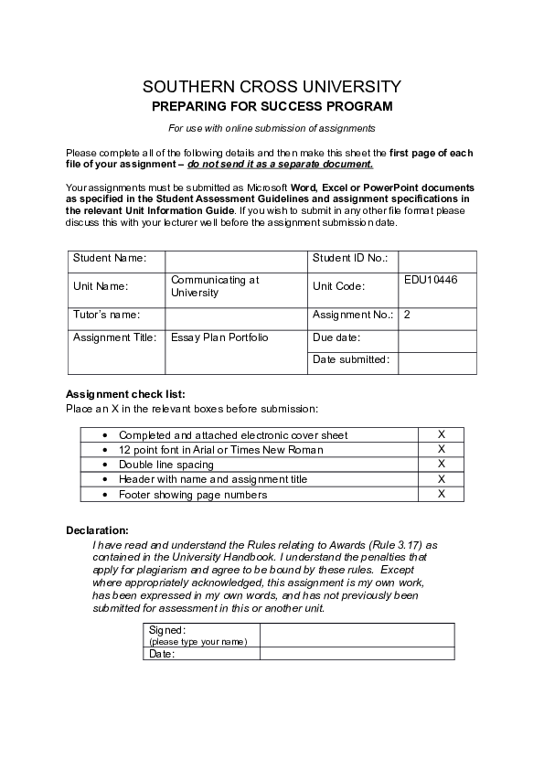 (DOC) PREPARING FOR SUCCESS PROGRAM