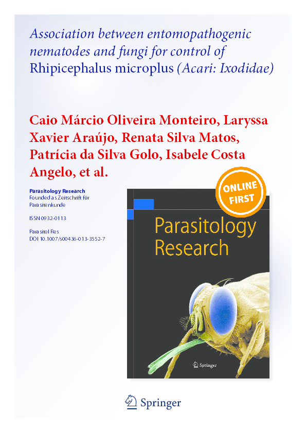 (PDF) Association between entomopathogenic nematodes and fungi for control of Rhipicephalus ...