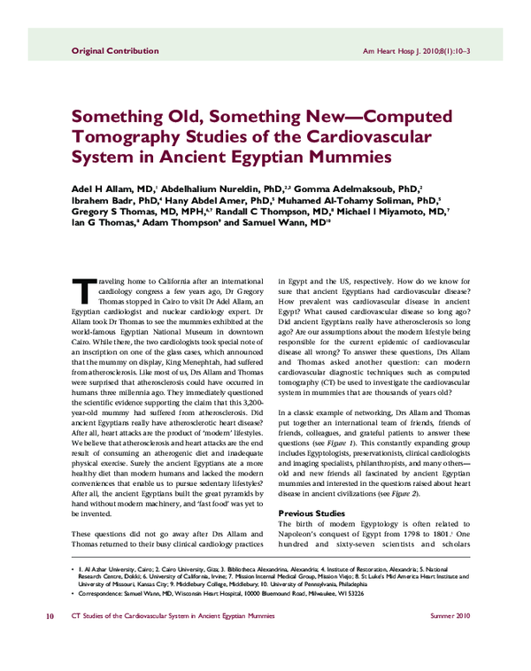 (PDF) Something old, something new--computed tomography studies of the ...