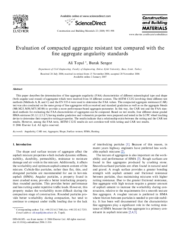 (PDF) Evaluation of compacted aggregate resistant test compared with ...