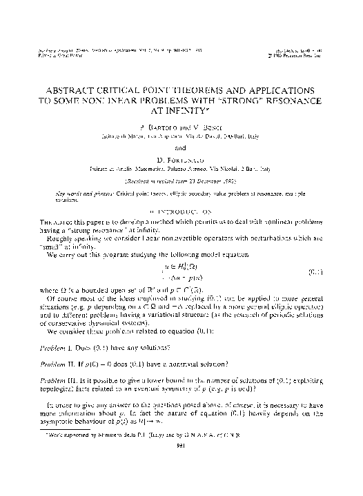 (PDF) Abstract critical point theorems and applications to some ...