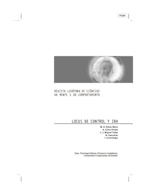 (PDF) Locus de control e ira