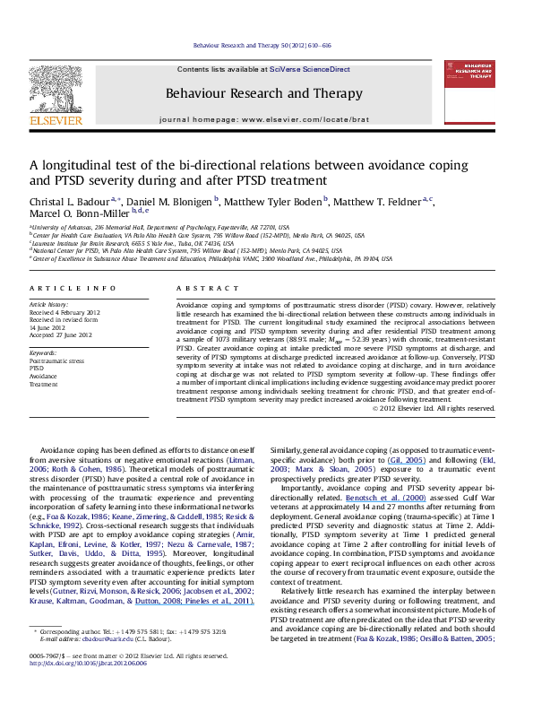 (PDF) A longitudinal test of the bi-directional relations between ...