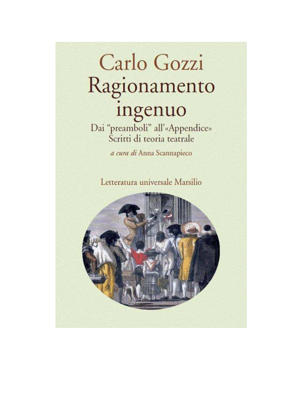 (PDF) Carlo Gozzi, Ragionamento ingenuo: dai “preamboli” all’«Appendice ...