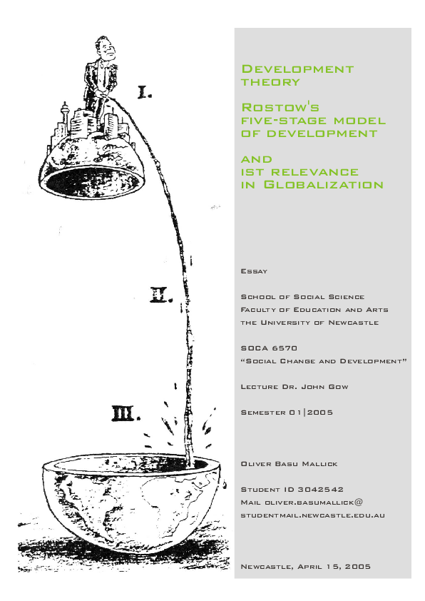 (PDF) Rostow Development Model 1960