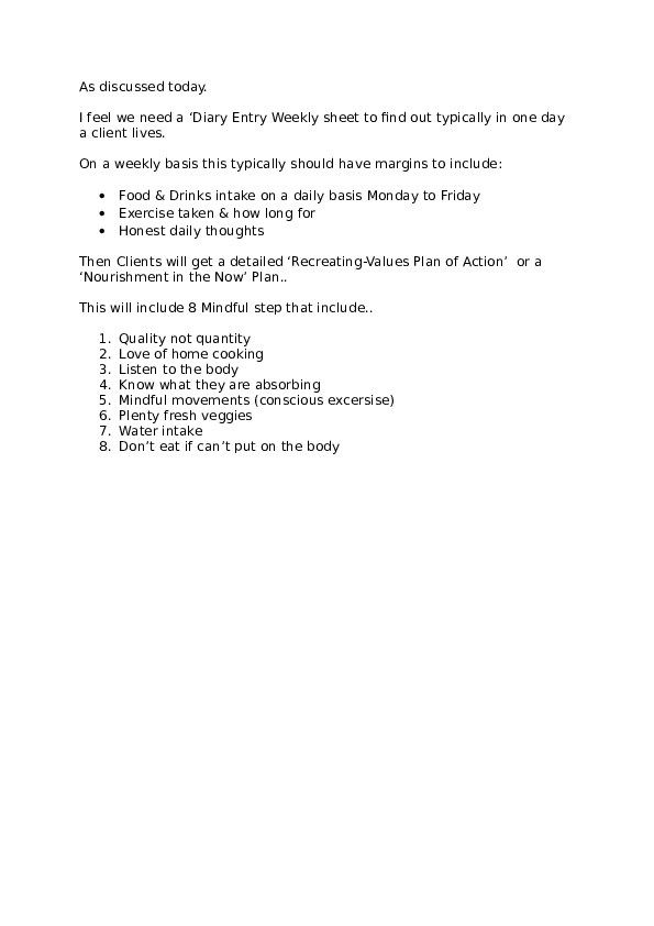 (DOC) As discussed today