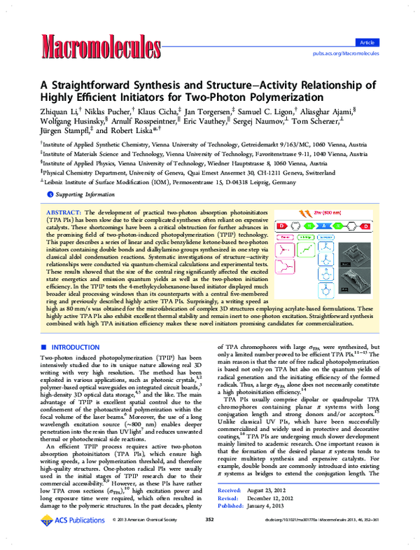 (PDF) A Straightforward Synthesis and Structure–Activity Relationship ...