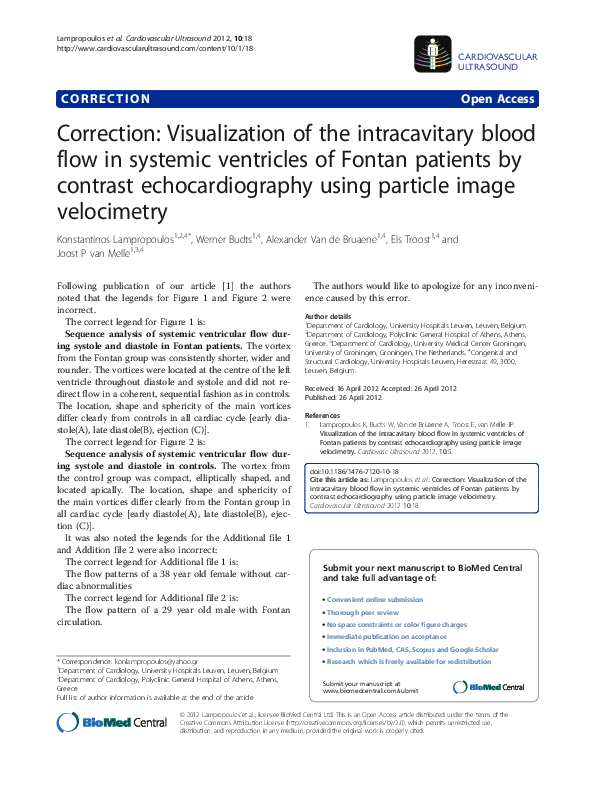 (PDF) Correction: Visualization of the intracavitary blood flow in ...