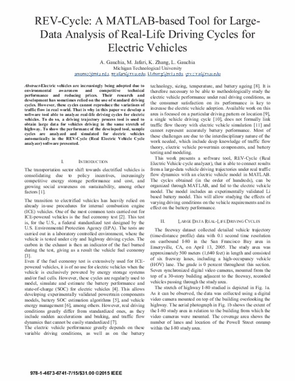 (PDF) REV-Cycle: A MATLAB-based Tool for Large­ Data Analysis of Real ...