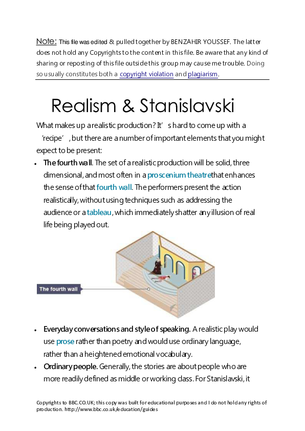 (PDF) Realism & Stanislavski