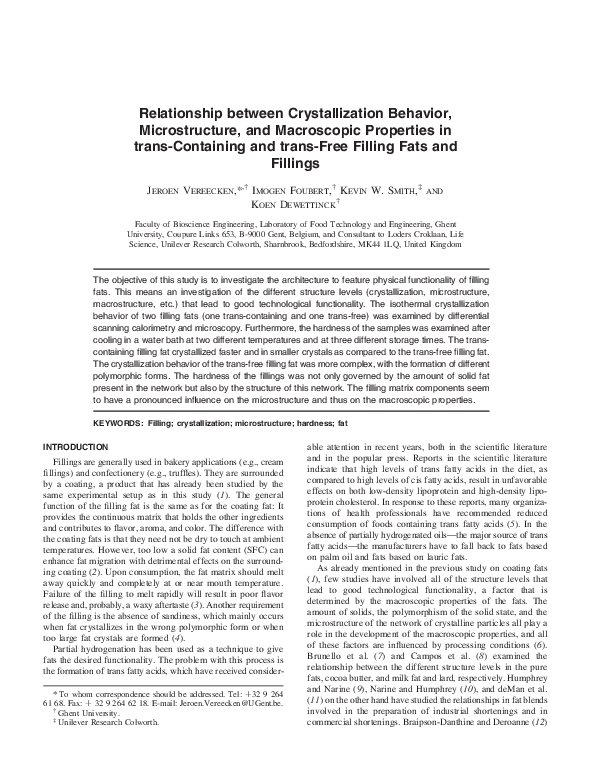 (PDF) Relationship between Crystallization Behavior, Microstructure, and Macroscopic Properties ...