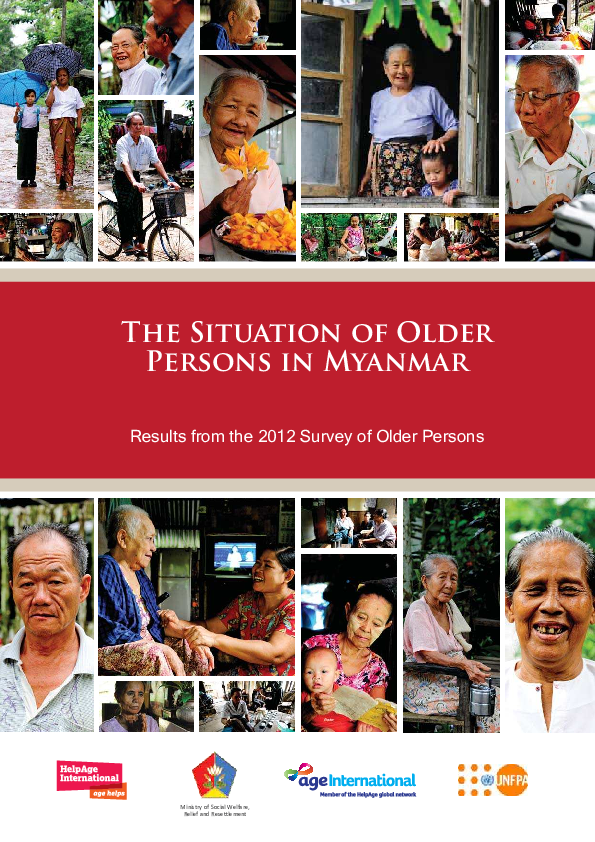 (PDF) The Situation of Older Persons in Myanmar Results from the 2012 ...