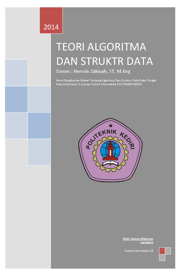 (PDF) TEORI ALGORITMA DAN STRUKTR DATA
