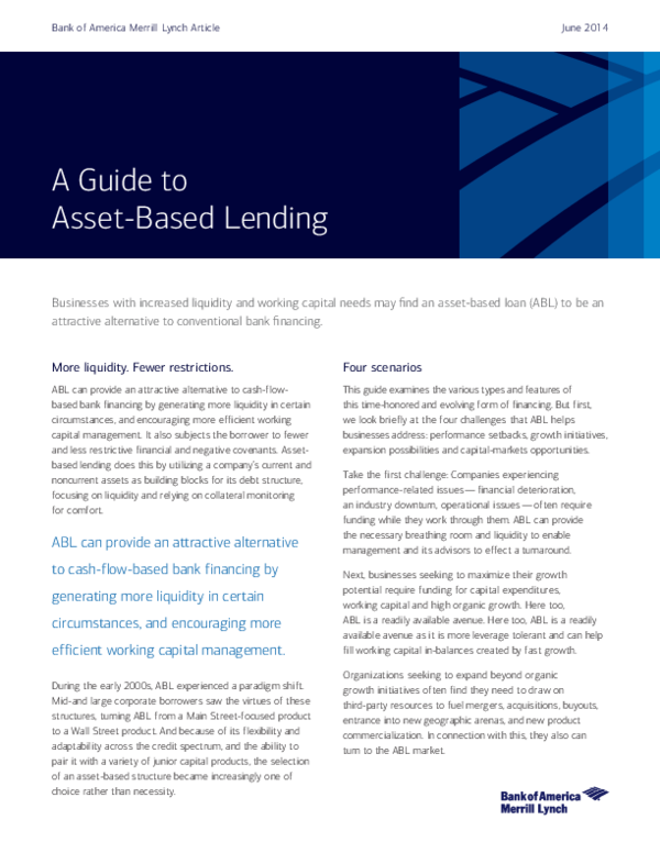 (PDF) A Guide to Asset-Based Lending