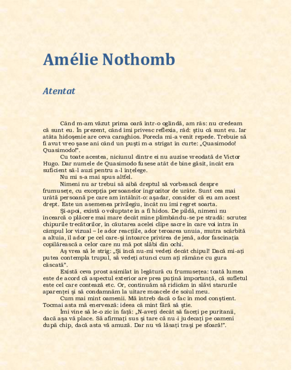 (PDF) Amélie Nothomb