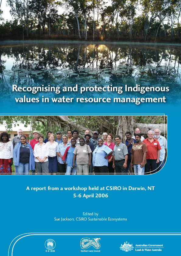 (PDF) Recognising and protecting Indigenous values in water resource ...