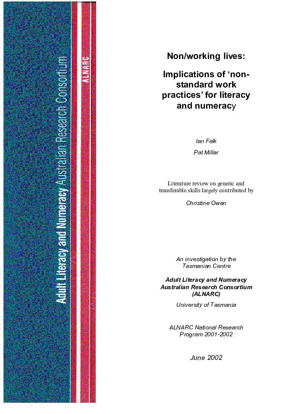 (PDF) Non/working lives: Implications of 'non- standard work practices ...