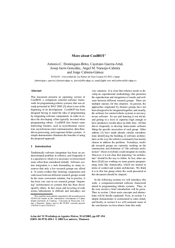 (PDF) More about CoolBOT