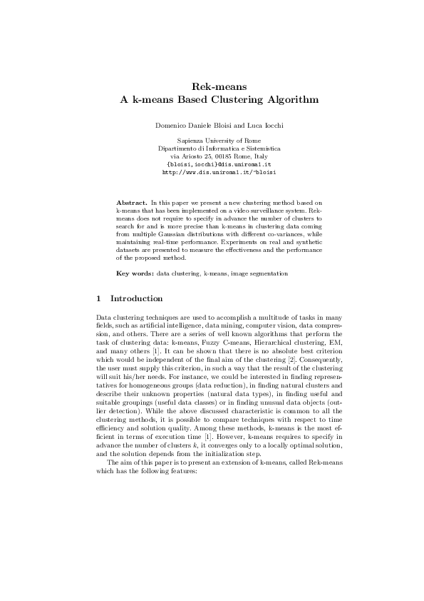 (PDF) Rek-Means: A k-Means Based Clustering Algorithm