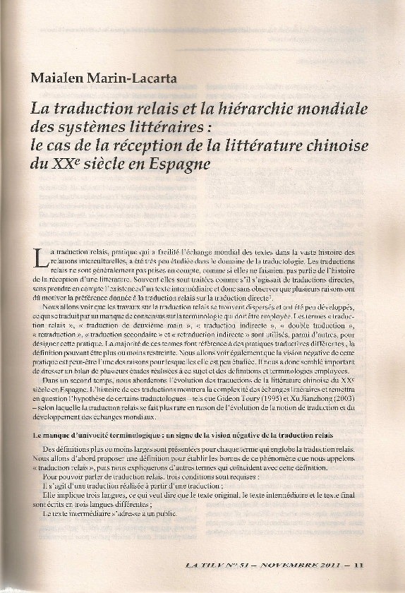 La traduction relais et la hiérarchie mondiale des systèmes littéraires ...