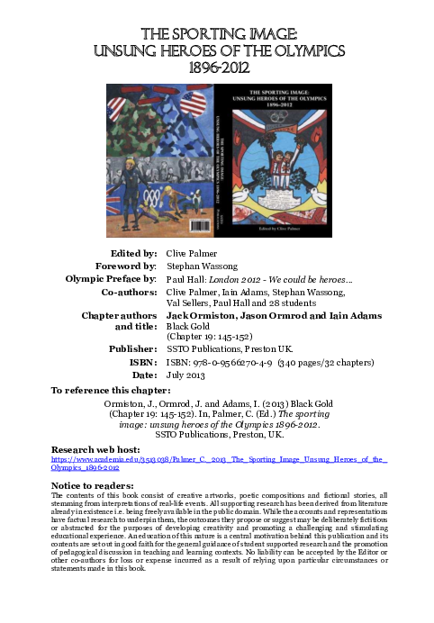 (PDF) Jack Ormiston, Jason Ormrod and Iain Adams (2013) Black Gold ...