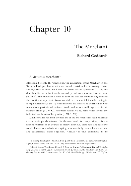 (PDF) ‘The Merchant’ in Steven Rigby and Alistair Minnis (eds ...