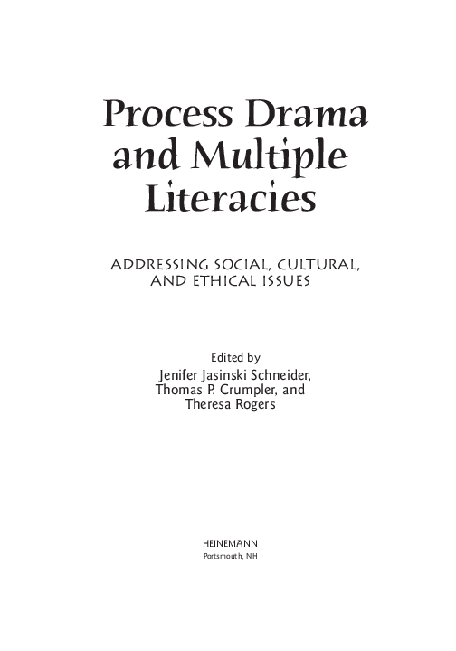 (PDF) Process Drama and Multiple Literacies Addressing Social, Cultural ...