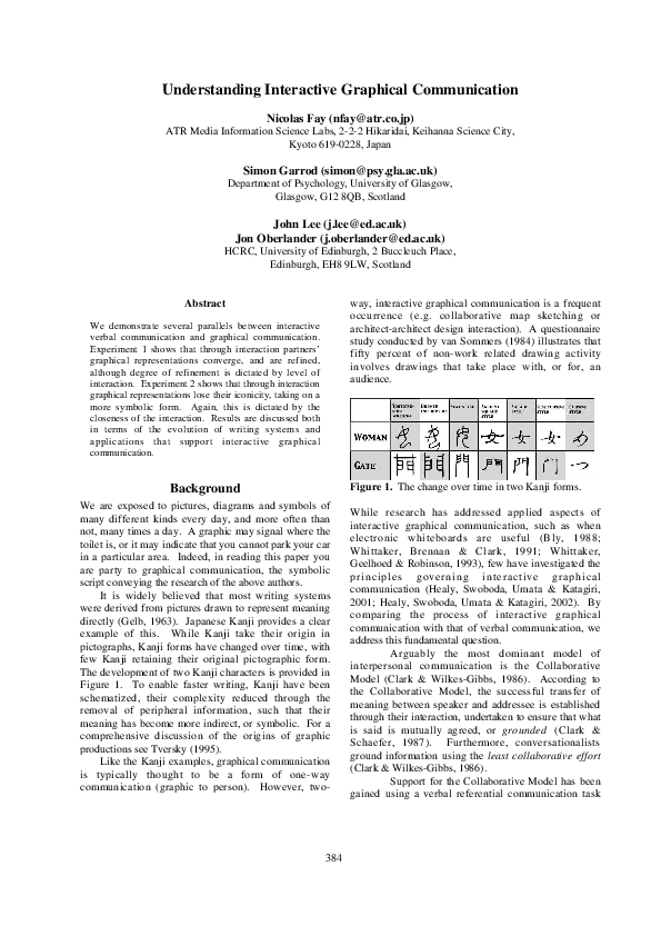(PDF) Understanding interactive graphical communication