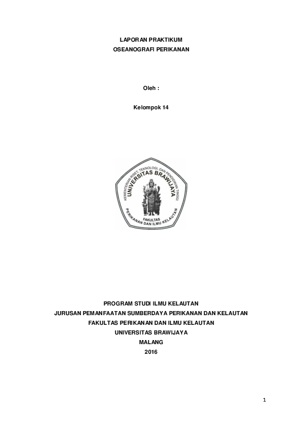 (PDF) LAPORAN OSEANOGRAFI PERIKANAN