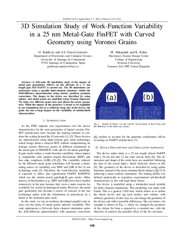 (PDF) 3D simulation study of work-function variability in a 25 nm metal ...