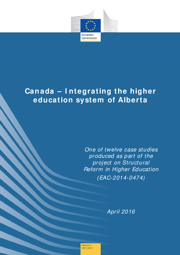 (PDF) Canada – Integrating the higher education system of Alberta