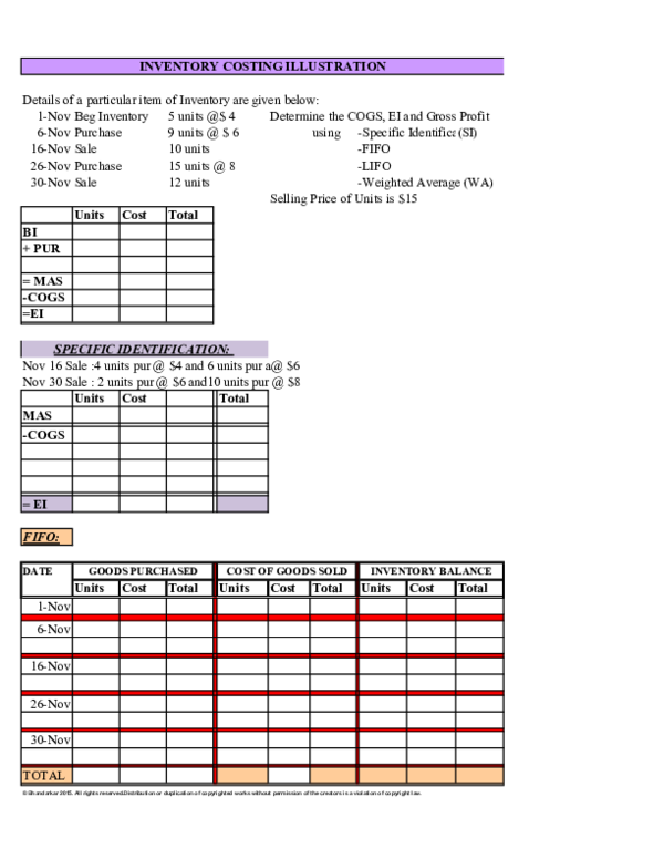 (PDF) INVENTORY COSTING ILLUSTRATION SPECIFIC IDENTIFICATION: GOODS ...