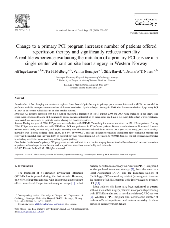 (PDF) Change to a primary PCI program increases number of patients ...