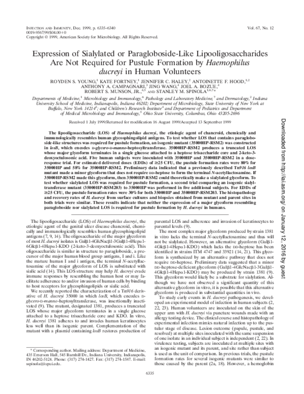 (PDF) Expression of sialylated or paragloboside-like ...